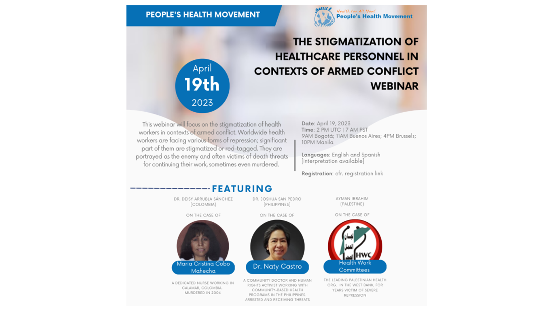 International Work – Council for Health and Development (CHD)